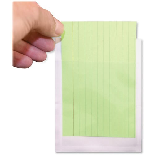 Ashley Library Pockets - 5.3" Height x 3.5" Width - Clear - 25 / Pack ...
