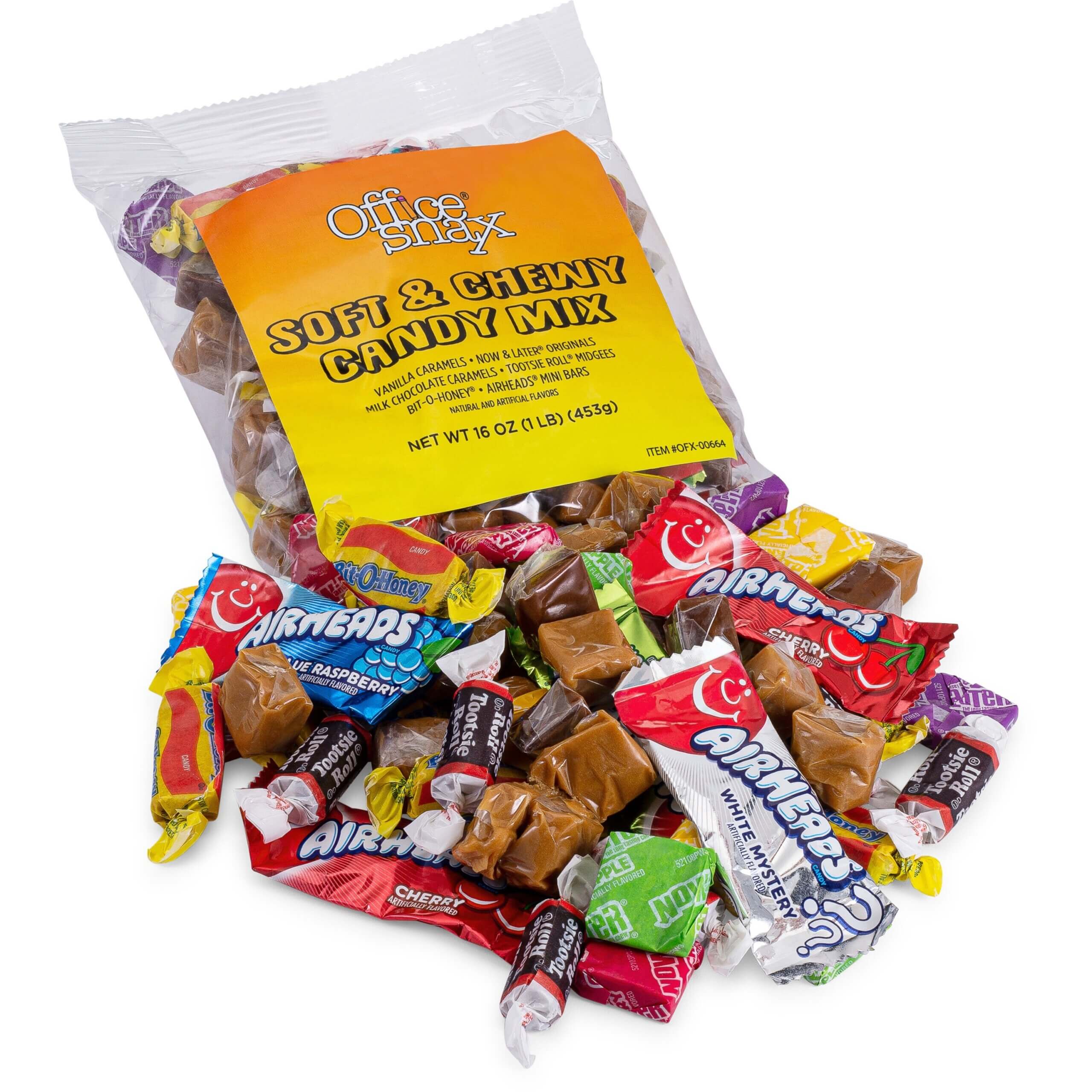 Office Snax Soft & Chewy Mix Assorted Candy - Assorted - Individually ...